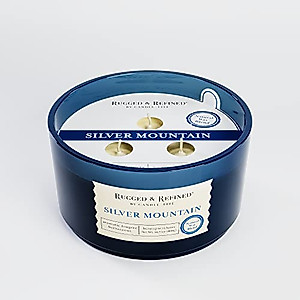 Rugged & Refined Scented Candle, Silver Mountain, 16.25 oz, White
