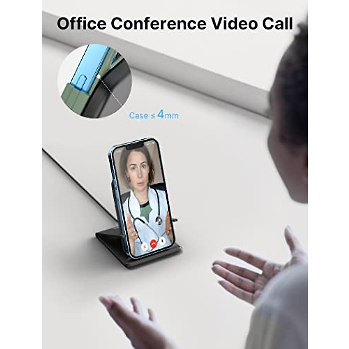 Wireless Charger [2 Pack], 2 in 1 Wireless Charger Stand, JSAUX 10W Wireless Charging Stand Compatible with iPhone 14/14 Pro/14 Plus/14 Pro Max/13/12/11, Samsung Galaxy S23/S23 Ultra/S22/S22 Ultra/S21