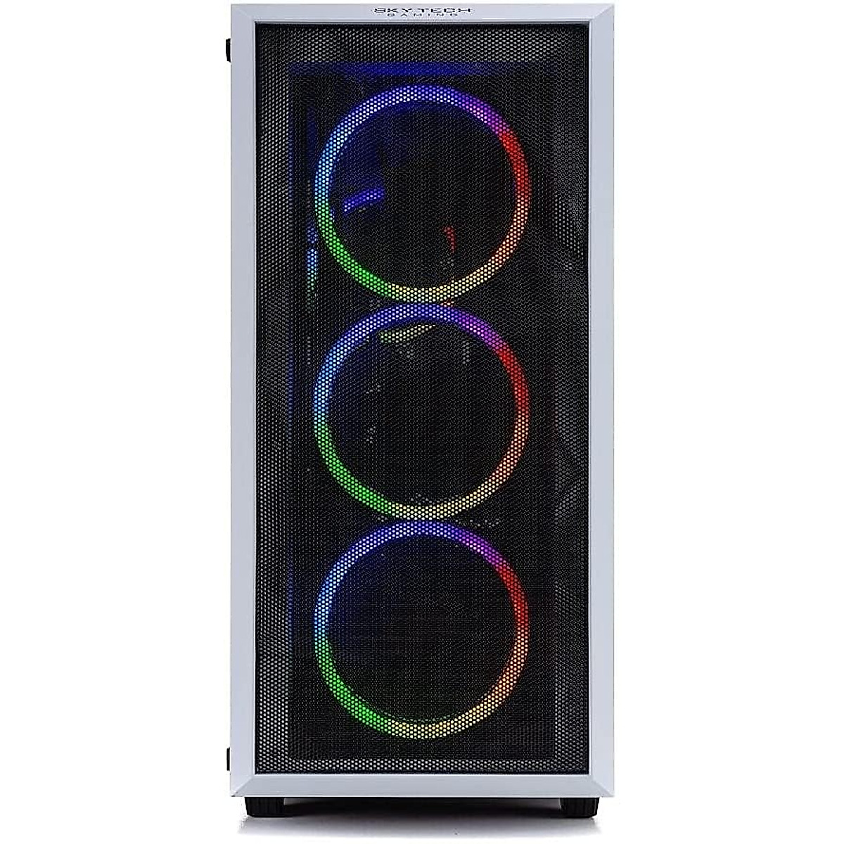 Skytech Gaming Chronos Gaming PC Desktop – AMD Ryzen 7 5800X 3.8 GHz, NVIDIA RTX 4070 Ti, 1TB NVME SSD, 16GB DDR4 RAM 3200, 750W Gold PSU, 360mm AIO, 11AC Wi-Fi, Windows 11 Home 64-bit,White