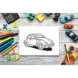 Classic Cars Coloring Book: A Collection of 50 Iconic Classic Cars | Relaxation Coloring Pages for Kids, Adults, Boys, and Car Lovers