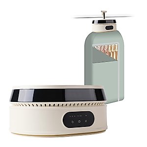 Portable Clothes Dryer, Portable Dryer For Apartment Home Travel RV Dorm, Compact Foldable Mini Dryer Machine For Clothes, Underwear, Baby Clothes, Timer Function, LED UV, Hanger, Light Strip, Beige