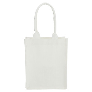 Sparkle and Bash White Burlap Gift Bags with Handles, Reusable Jute Tote Bags for Grocery Shopping (8 x 10 x 3.94 In, 4 Pack)