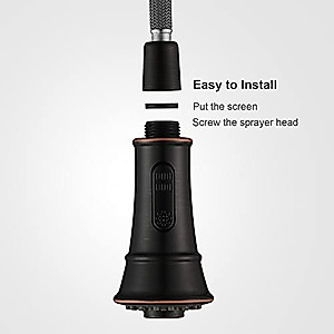 AguaStella ASH94ORB Sprayer Head in Oil Rubbed Bronze for Pull Down Kitchen Faucet Replacement