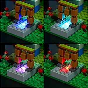 VONADO LED Light Kit Compatible with Lego Minecraft Llama Village 21188, Light-Operated Lighting Compatible with Minecraft Llama Lego 21188 (NO Lego Model,ONLY Lights)