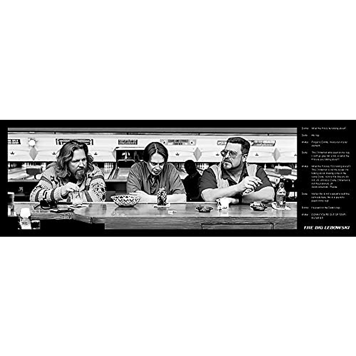 POSTER STOP ONLINE The Big Lebowski - Movie Poster (Memorable Quotes) (Size 36" x 12")