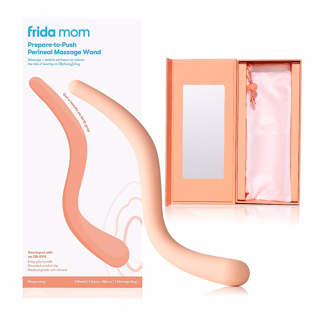 Frida Mom Prepare-to-Push Perineal Massage Wand, Labor and Delivery Essentials for Labor Prep