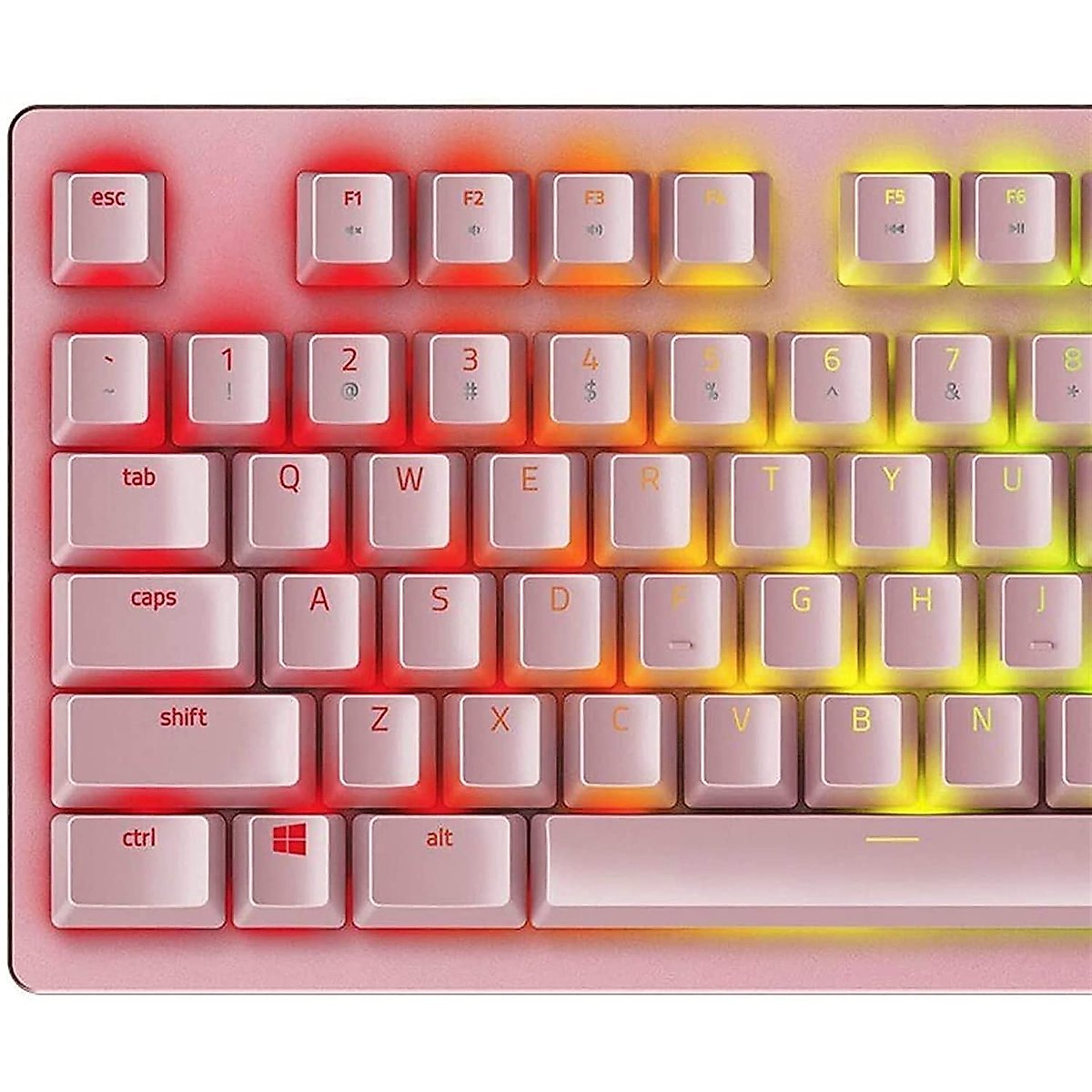 Feiyx Mechanical Gaming Keyboard RGB LED Backlit Wired Keyboard with Switches for Windows Mac PC Gamers