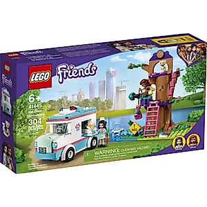 LEGO Friends Vet Clinic Ambulance 41445 Building Kit; Collectible Toy with Ambulance, Rabbit and Kitten Toys, Children’s Vet Kit and Olivia and Emma Mini-Dolls, New 2021 (304 Pieces)