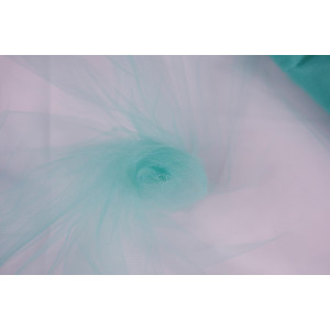 Craft And Party, Aqua Fabric Tulle Roll 54 Inch by 40 Yards (120 ft) Fabric Tulle Bolt for DIY Tutu Skirt, Wedding and Decoration (Aqua)