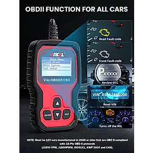 ANCEL VD500 OBD II Diagnostic for VAG Engine EPB ABS SRS Code Reader Oil Throttle Position Adaption Brake Reset with ANCEL BST200 12V Car Battery Load Tester