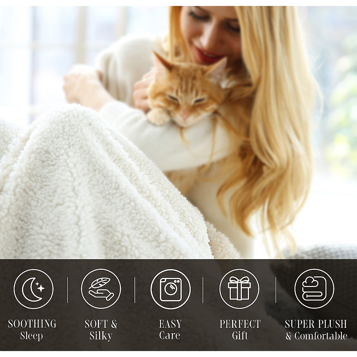 Elegant Comfort Super Soft Sherpa Comforter 3-Piece Set Premium Quality, Heavy Weight Reversible Down Alternative Micro-Suede, Sherpa Comforter, Cal King, Silver Gray