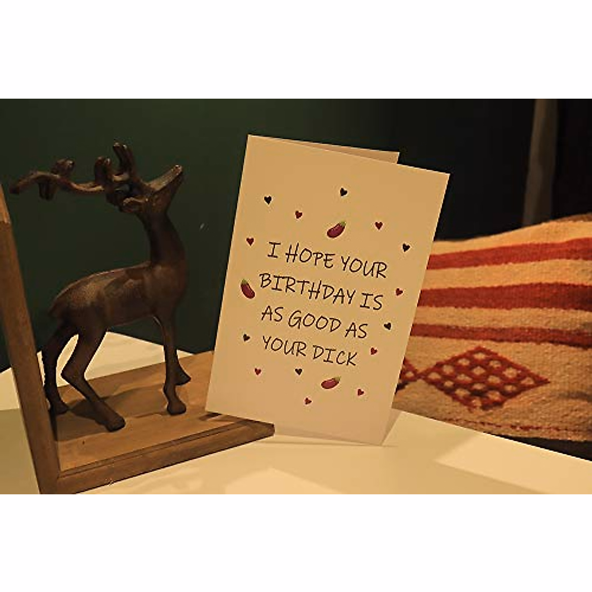 OJsensai Naughty Birthday Card for Husband, Funny Birthday Card for Boyfriend, Hilarious Card for Him, Humorous Card from Wife Girlfriend