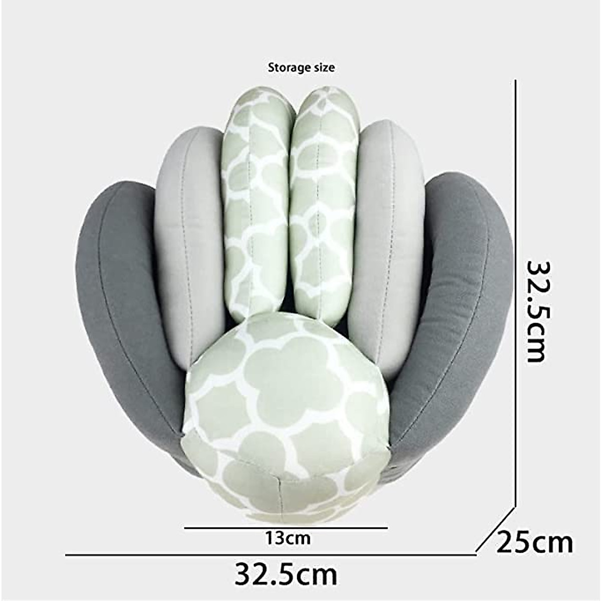 DFD Duoduo Multi-Function Breast Feeding Pillow Maternity Nursing Pillow，Best for Mom,Adjustable Height, Grey