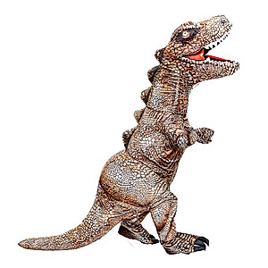 Dinosaur Costume for Adult, Inflatable Dinosaur Costume Adult, T-Rex Costume Blow up Funny Halloween Dino Costumes Fancy Dress, for Women Teens