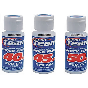 3 Pack Team ASSOCIATED 40 45 50 Weight 40wt 45wt 50wt Silicone Shock Oil Fluid 5435 5430 5423 losi
