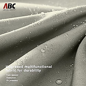 ABCCANOPY Premium Patio Umbrellas 7.5' Light Gray