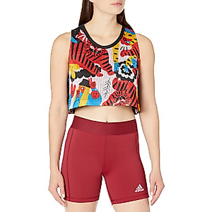 adidas Womens Egle Basketball Tank Black Small