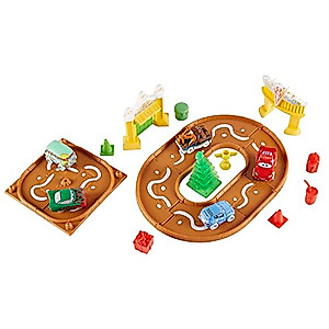 ​Disney and Pixar Cars Toys Mini Racers Advent Calendar with 5 Toy Cars, Track Pieces and Mini-Toy Accessories 25 Surprises Holiday Gifts for Kids