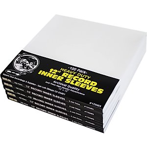 (500) Plastic 3Mil Thick Inner Sleeves for 12" Vinyl Records - 12IH03