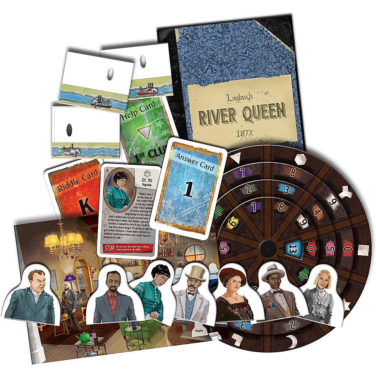 EXIT: Theft on The Mississippi | Escape Room Game in a Box| EXIT: The Game – A Kosmos Game | Family – Friendly, Card-Based at-Home Escape Room Experience for 1 to 4 Players, Ages 12+