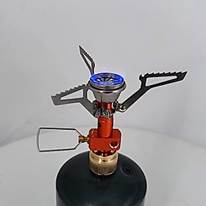 MENSI Propane Gas Camping Stove Adapter 1LB Small Tank Convert to EN417 Bottle Thread 7/16" Brass Adapter