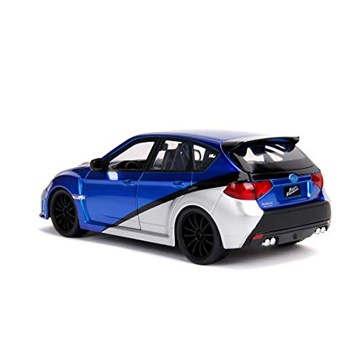 Jada Toys Rubber Tires 1:24 Fast & Furious - Brian's Subaru Impreza WRX STI, Blue (99514)