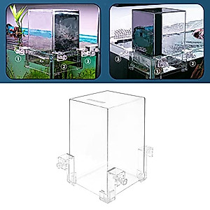 Hifybaty Negative Pressure Fish Tank - Clear Fish Elevator Water Auto-Refill, Fish Tank Water Level Maintenance, Increase Fish Activity Area, Aquarium Decoration, Vacuum Suspended Fish Tank