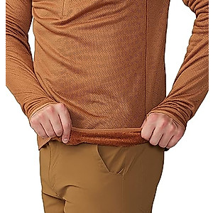 Mountain Hardwear Men's AirMesh 1/2 Zip, Copper Clay, Medium
