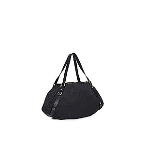 Gucci Women's Pre-Loved Abbey Tote Medium, Gg Canvas, Black, One Size
