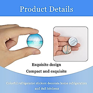 Inspirational Refrigerator Magnets,Landscape Glass Strong 12 Pack Magnetic Fridge Stickers,Whiteboard Dishwasher Magnets for Kitchen Office Classroom (Inspirational Landscape Refrigerator Magnet)