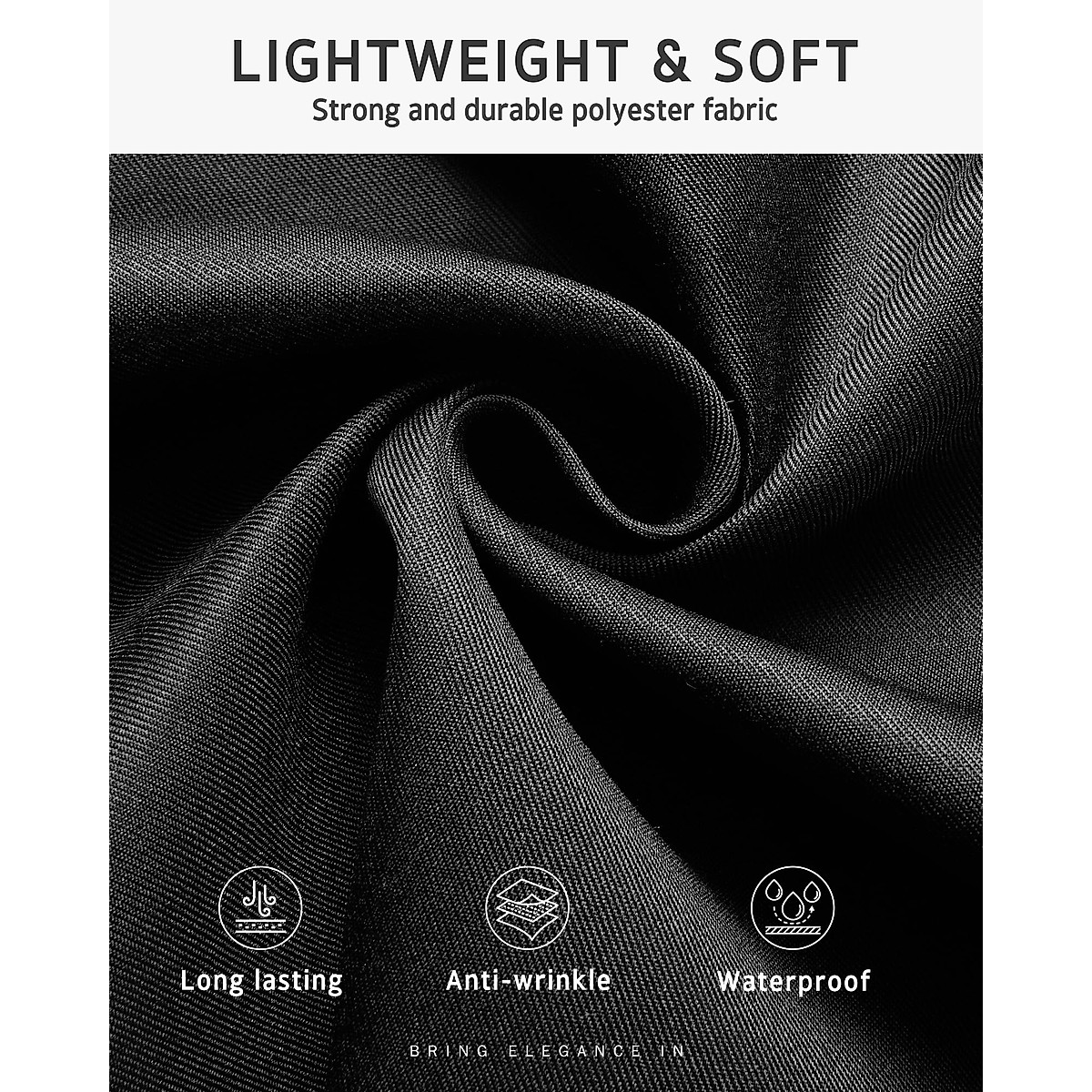 Syntus 12 Pack Server Aprons with 3 Pockets, Water Resistant Waitress Waist Apron for Women Men, Server Apron with Large Pockets for Waitress Book, Phone & Cutleries, 11.5-inch Black