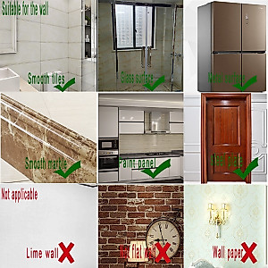 Linwnil [8Pcs/Set] Nail Free Wall Hook Screw Adhesive Non-Trace No Drilling for Bathroom Shower Kitchen Installation Hanging, Waterproof Transparent Screws Hook (Nail Size 6mm)