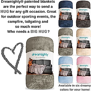 Dreamighty The Wearable Blanket That's Truly a Blanket! Cape and Cozy Throw Blanket in One, Mother s Day Gifts for Mom, Birthday Gifts for Women Who Have Everything, Best Friend, Get Well -Silver Gray