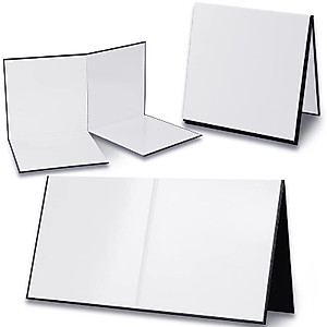 4 Pcs Folding Blank Game Board, Make Your Own Game Board, Quad Fold Dry Erase Blank Game Board for School Classroom DIY Game Activities, 18 x 18 Inches