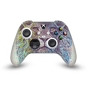 Head Case Designs Officially Licensed Rachel Caldwell Lion Art Mix Vinyl Sticker Gaming Skin Case Cover Compatible with Xbox Series X / S Controller