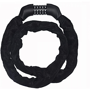 Bicycle Locks Heavy Duty Anti Theft Bike Lock 110cm Bike Chain Lock with 2 Keys Heavy Duty Multi-Purpose Anti-Theft Bicycle Cable Lock Easy to Carry