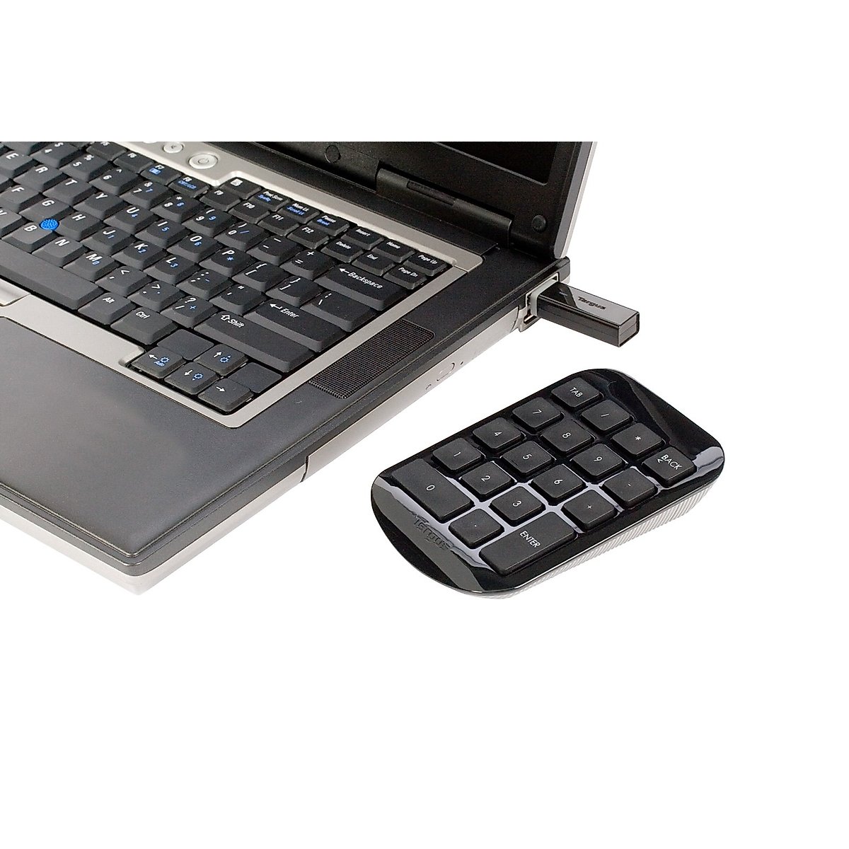 Targus Wireless Numeric Keypad, Black - Nano USB Receiver, Full-Size Keys for Increased Accuracy, Battery Life Indicator - Supports Windows, macOS, and Chromebook (AKP11US)