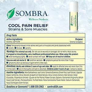 Sombra Cool Pain Relief Gel Roll On 85.05 g / 3 oz