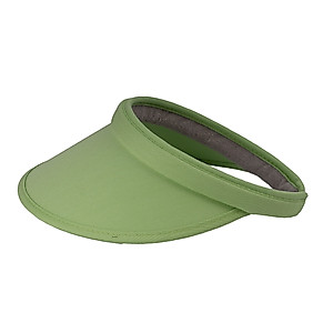 TopHeadwear Sports Cotton Twill Clip-On Visor 3.5 Inch Wide Brim, Jade Lime
