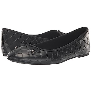EVANS Women's Ballet Flat, Black, 5 Wide