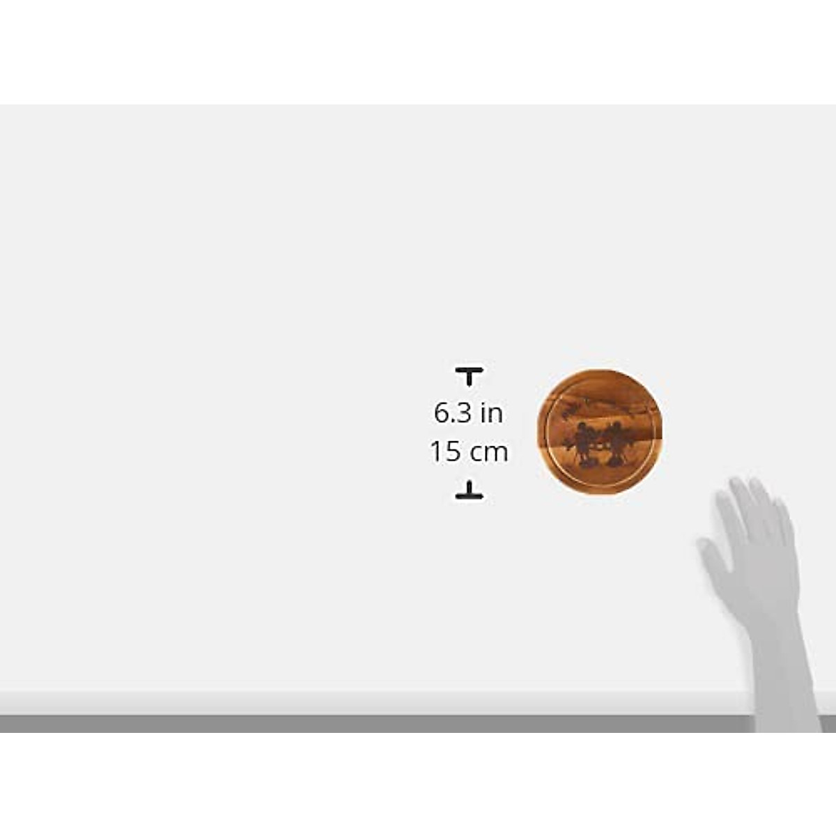 TOSCANA - a Picnic Time brand Disney Brie Cheese Knife Charcuterie Board Set, Mickey & Minnie Mouse - Acacia Wood