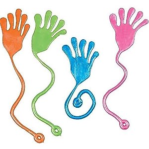 Tuko 20PCS Sticky Hands, Sticky Finger, Kids' Party Favor Sets， Fun Toys, Party Favors, Wacky Fun Stretchy Glitter Sticky Hands, Party Favors, Birthday Parties, Toys for Sensory Kids,20PCS
