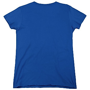 PopFunk Classic Sesame Street Cookie Monster Womens Premium Cotton Short Sleeve Graphic T-Shirt & Stickers (Small)