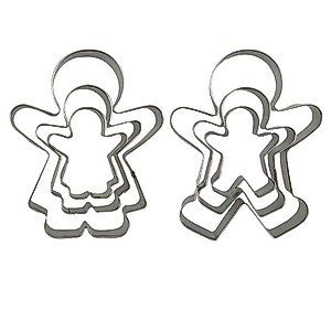 6PCS Cute Funny Gingerbread Boy and Girl Christmas Lebkuchen Cookie Cutter Molds, Like A Family by CSPRING