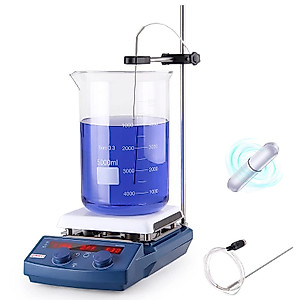 FOUR E'S SCIENTIFIC 7 Inch Hotplate Magnetic Stirrer with Stand