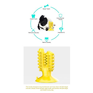Dog Toothbrush Chew Toy, Cactus Shaped Chew Toy, Dog Teeth Cleaning Dental Toy With Cotton Rope For Dogs, Puppies And Aggressive Chewers In Aspect Of Size: Small Medium Large (if Buy More One, Will Ge