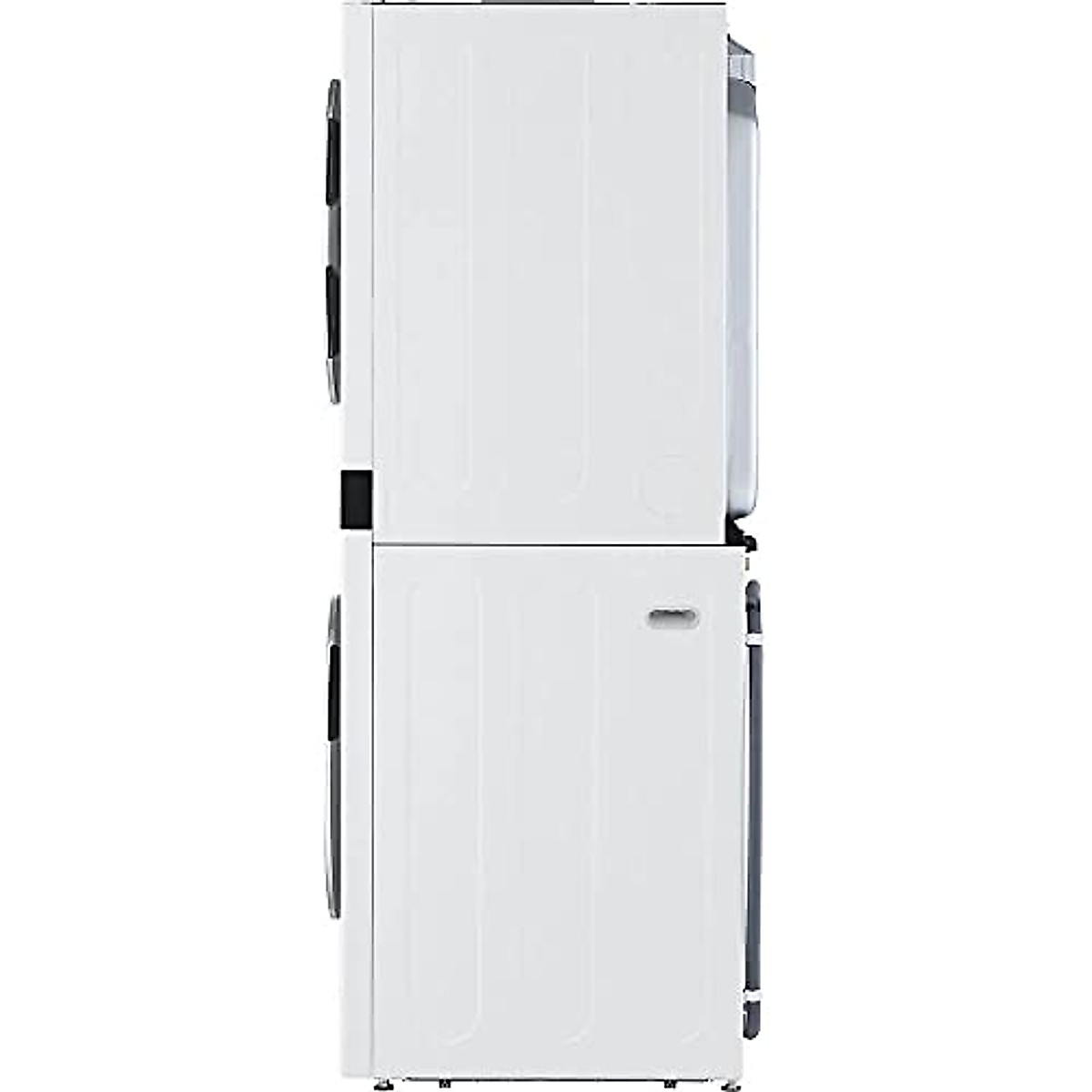 LG WKEX200H Single Unit Washtower With Center Control 4.5 Cu.Ft. Front Load Washer & 7.4 Cu.Ft. Electric Dryer (White)
