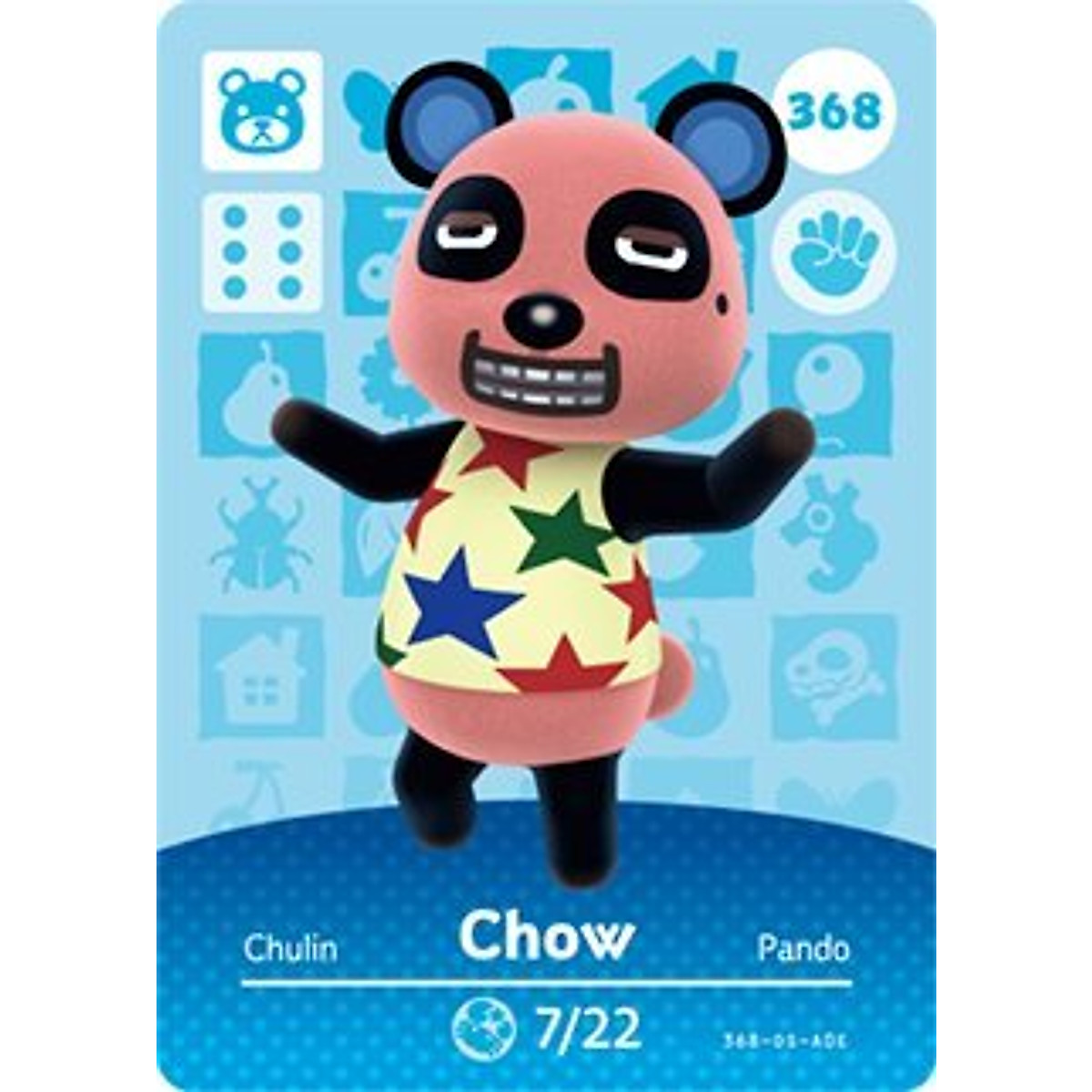 Chow - Nintendo Animal Crossing Happy Home Designer Series 4 Amiibo Card - 368