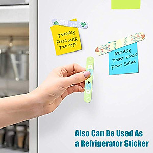 30 Pieces Cute Magnetic Bookmarks for Women/Men, Dual Sided Rainbow Film Laminated Book Markers for Girls, Funny Magnetic Bookmarks for Kids, Book Marks Bulk Page Clip Reading Giveaways (Cactus Plant)