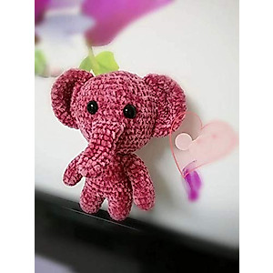 Truevalue 4 Skeins Chenille Yarn,Hand Knitting Glossy Chenille Velvet Blanket Yarn for Crochet Weaving DIY Craft Total 400g (Deep Purple)